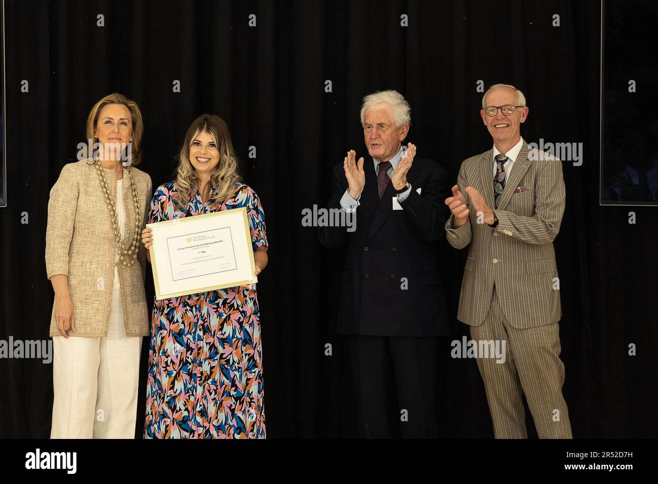 Brussels, Belgium. 31st May, 2023. Princess Claire of Belgium, laureate ...