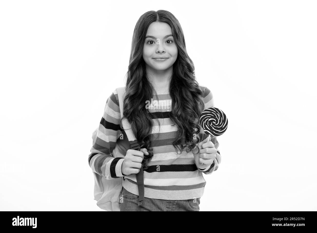 Child with lollipops candy. Stop eating sweets, sugar addiction. Teen ...