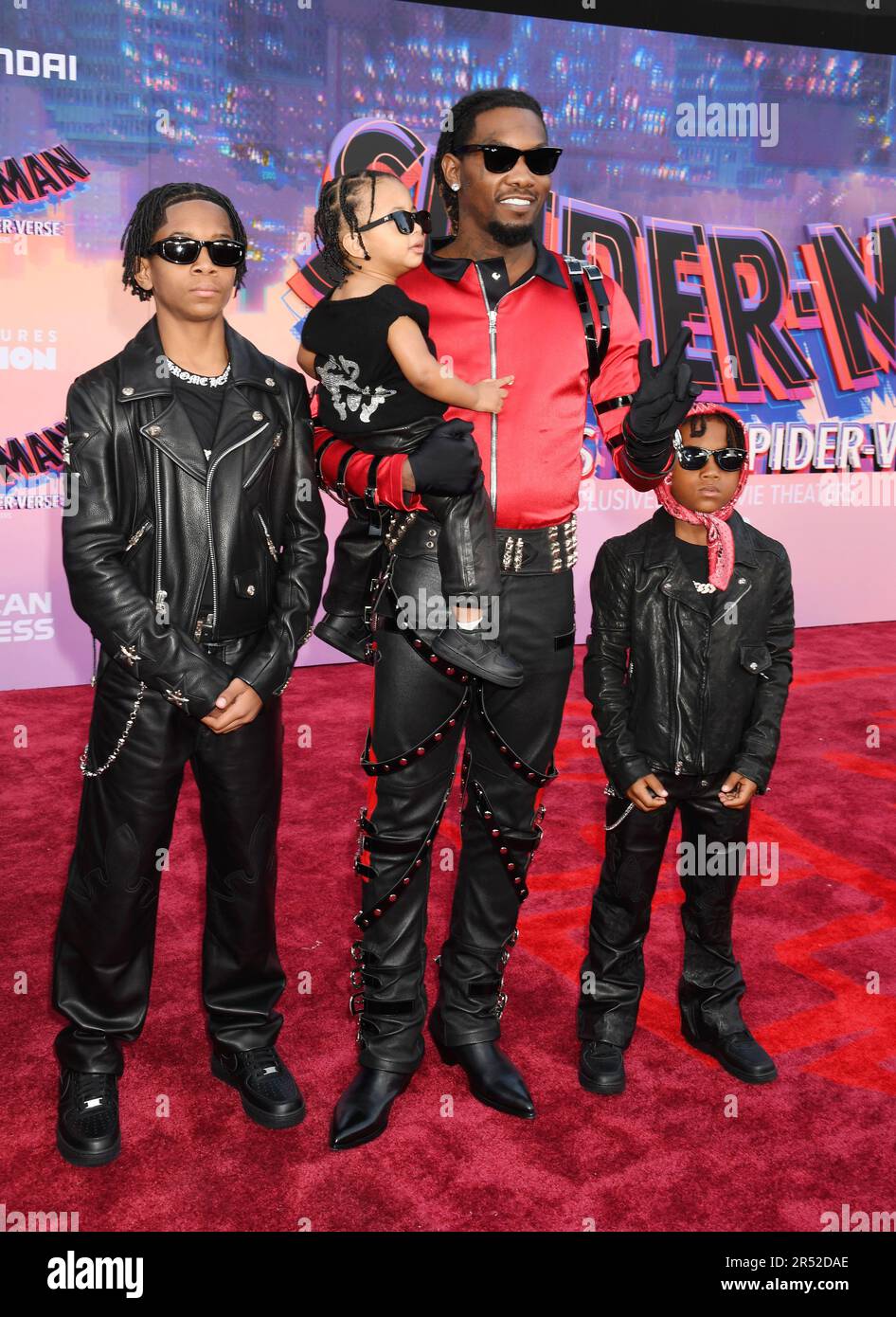 LOS ANGELES, CA - MAY 30: (L-R) Jordan Cephus, Wave Cephus, Offset and ...