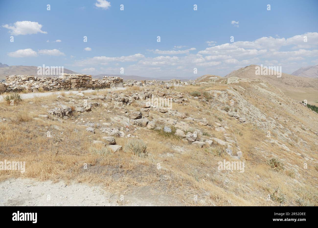 The ancient Urartian fotress of Cavustepe, outside of Van in eastern ...