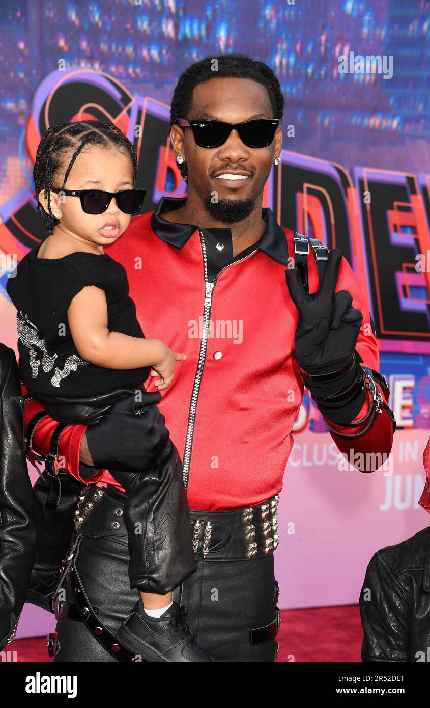 LOS ANGELES, CA - MAY 30: (L-R) Jordan Cephus, Wave Cephus, Offset and ...