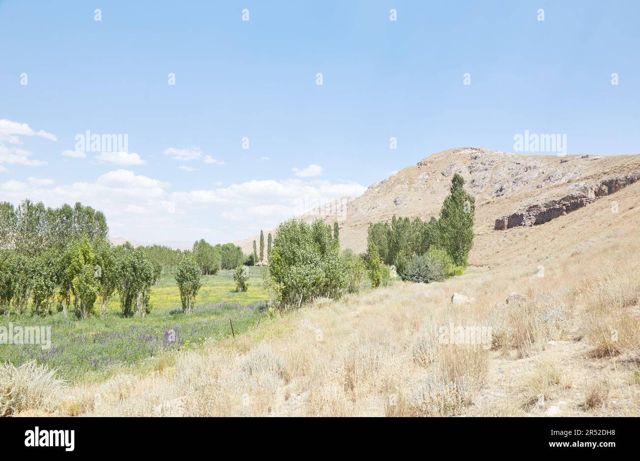 The ancient Urartian fotress of Cavustepe, outside of Van in eastern ...