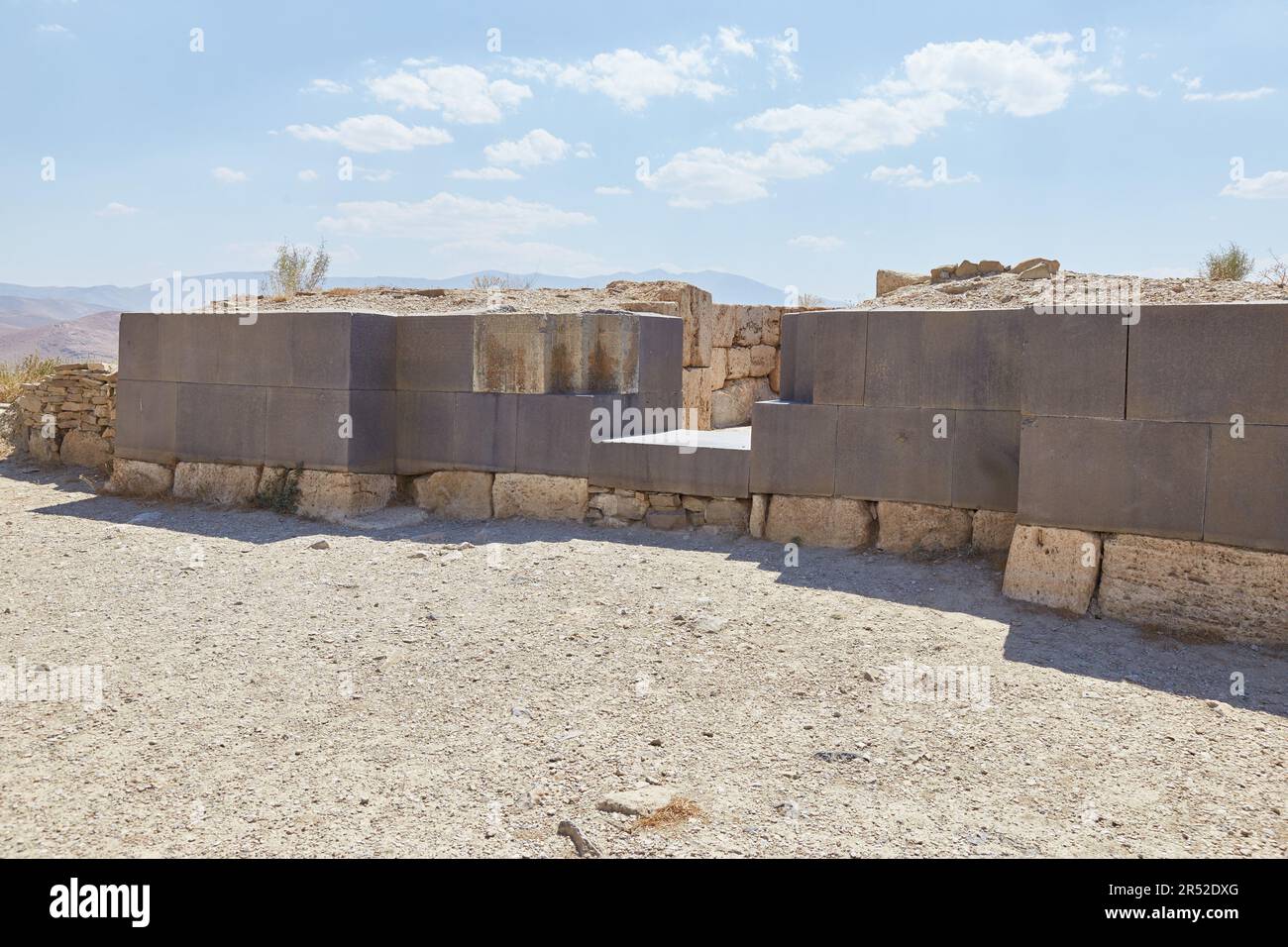 The ancient Urartian fotress of Cavustepe, outside of Van in eastern ...