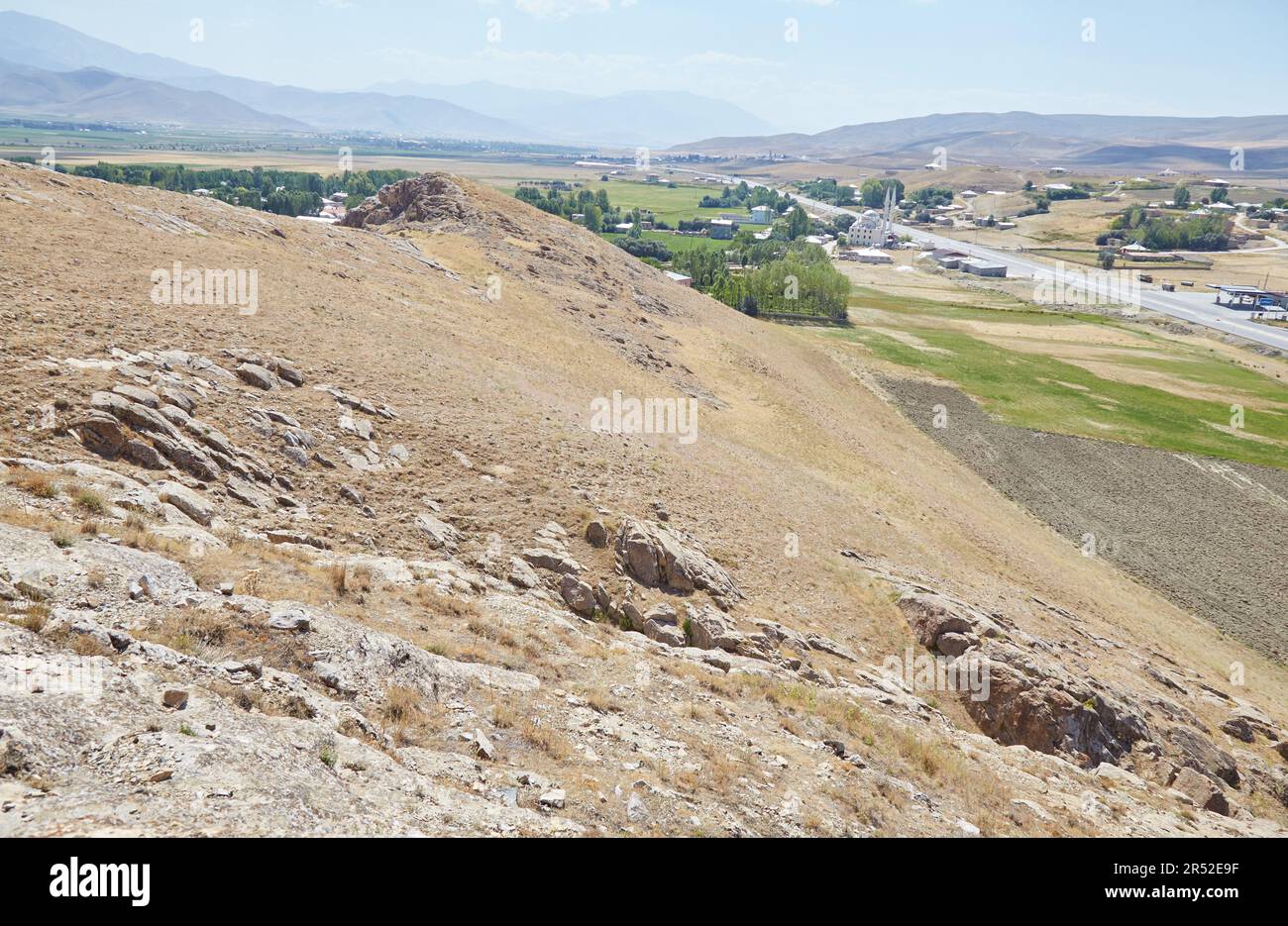 The ancient Urartian fotress of Cavustepe, outside of Van in eastern ...