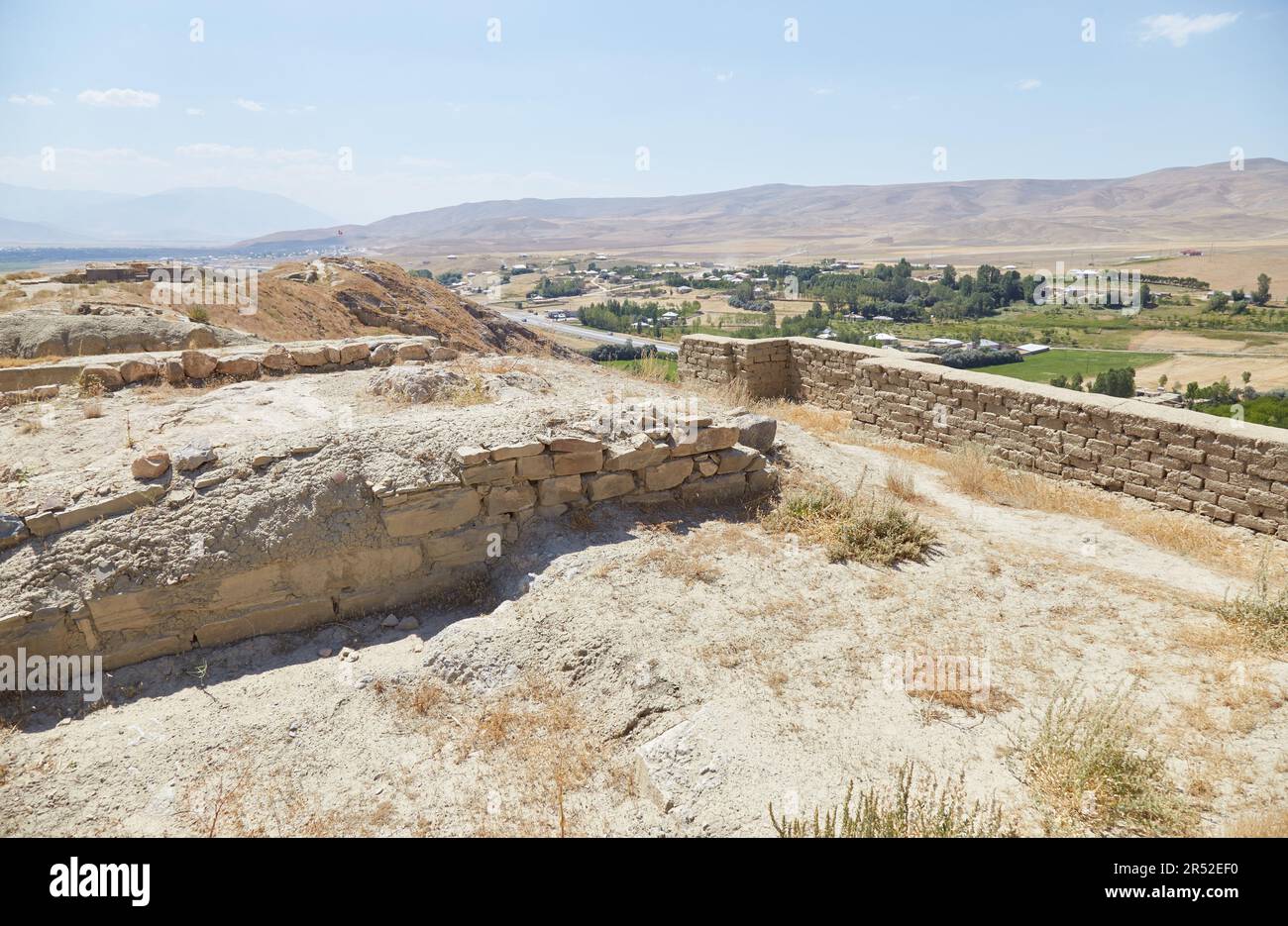 The ancient Urartian fotress of Cavustepe, outside of Van in eastern ...