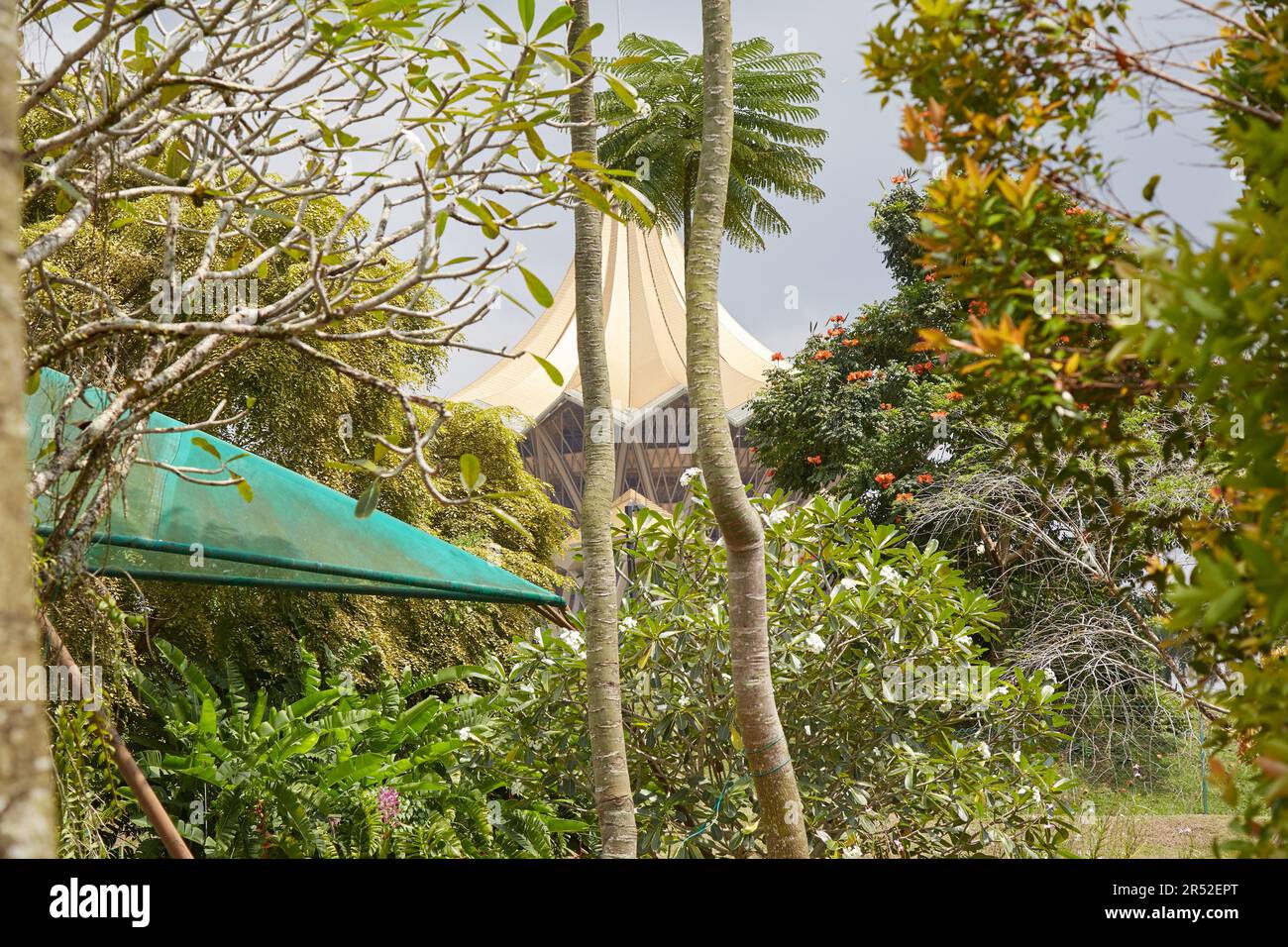 The colorful city of Kuching in Malaysia's Sarawak Province on Borneo ...