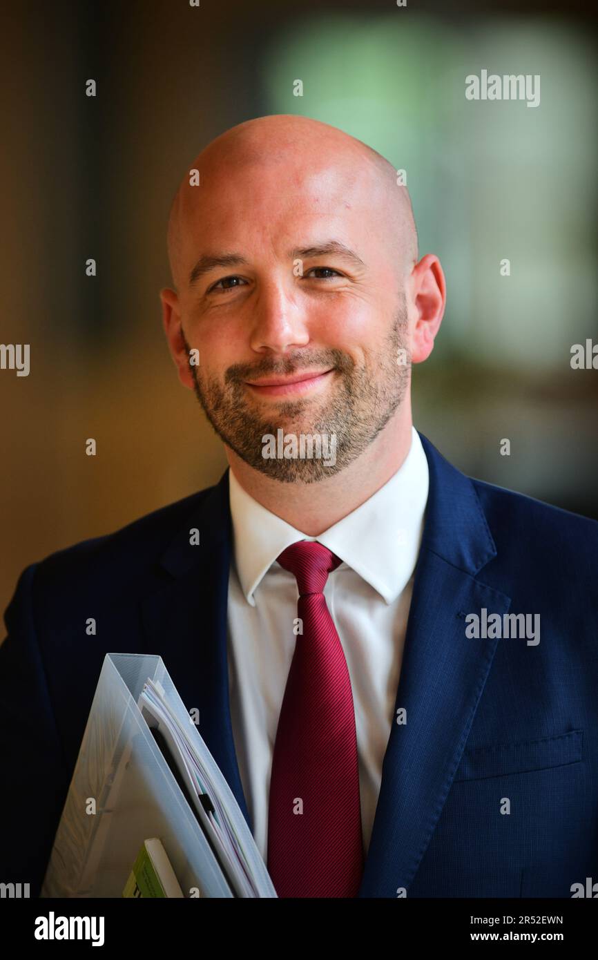 Edinburgh Scotland, UK 31 May 2023. Ben Macpherson MSP at the Scottish Parliament. credit sst ...