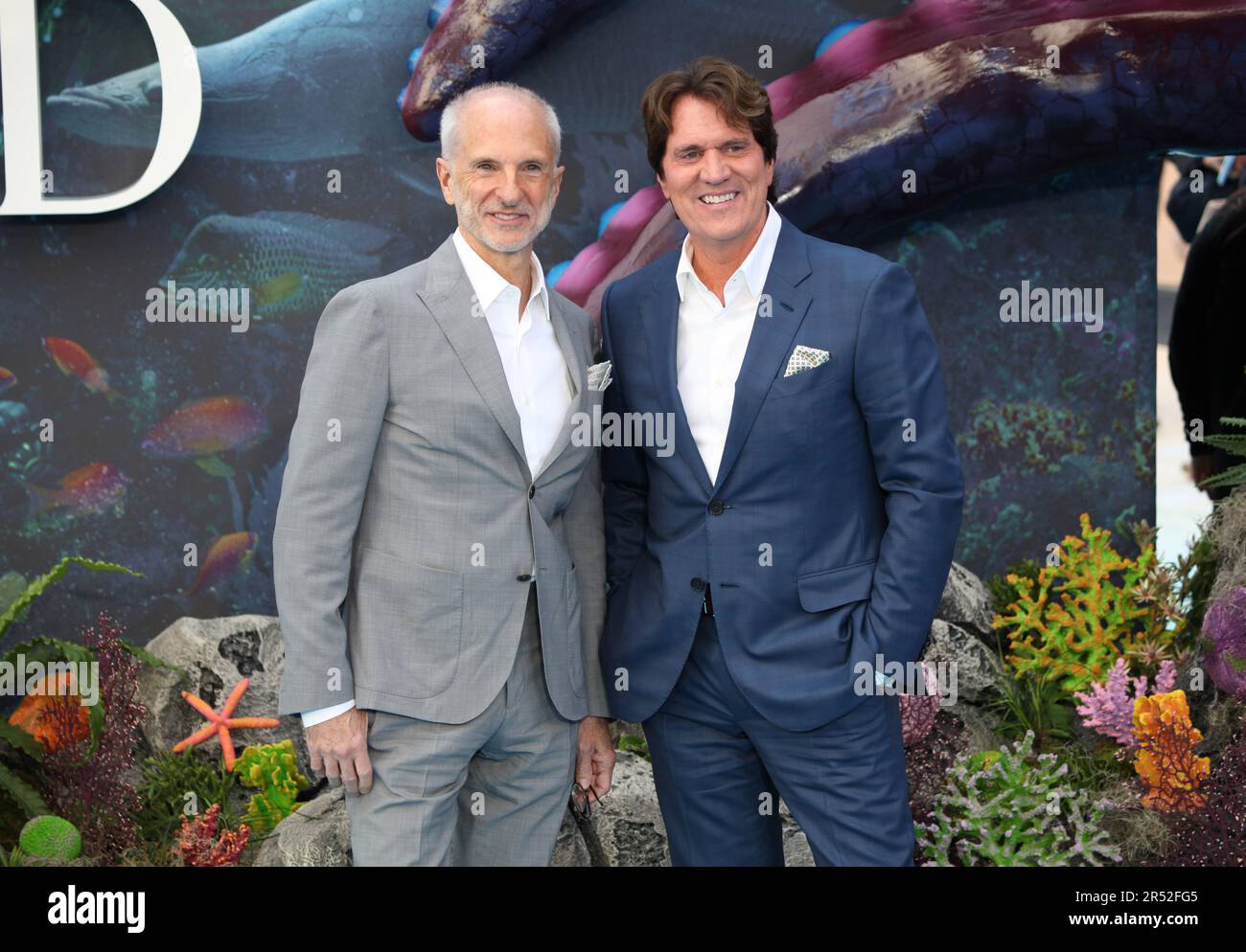 London, UK. John Deluca and Rob Marshall at The Little Mermaid UK ...