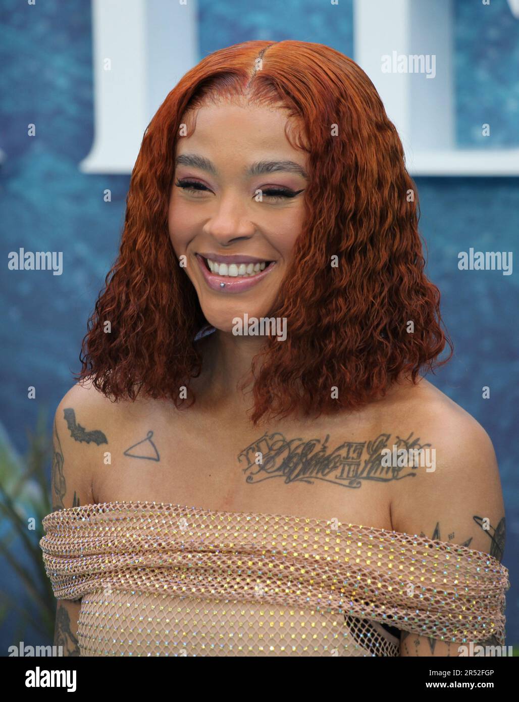 London, UK. Emily Coates at The Little Mermaid UK Premiere. Odeon Luxe ...