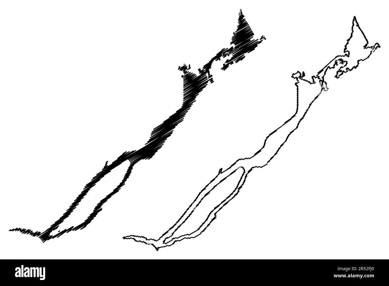 Vector map of grand Black and White Stock Photos & Images - Alamy