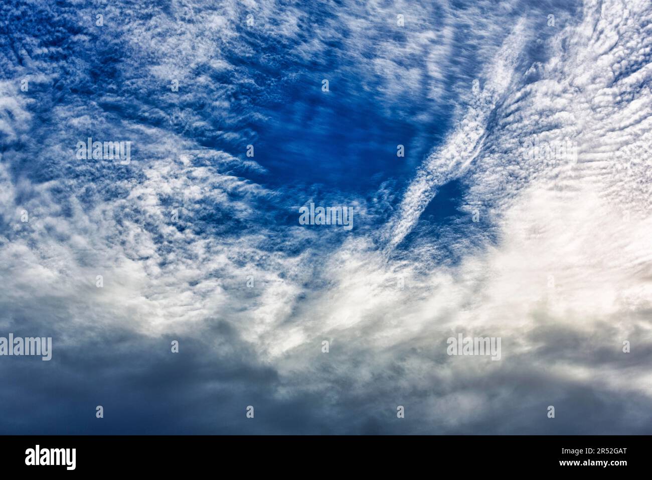 Cirrocumulus, special cloud formation, England, Great Britain Stock ...