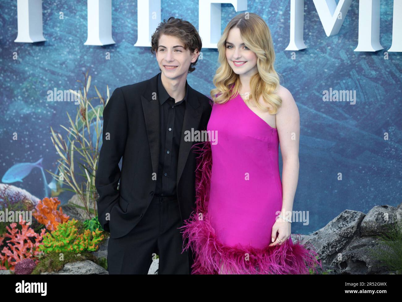 London, UK. Jacob Tremblay and Mckenna Grace at The Little Mermaid UK ...