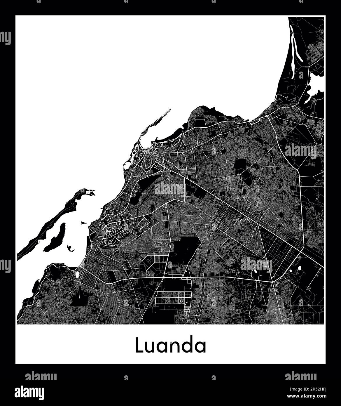 Minimal city map of Luanda (Angola Africa Stock Vector Image & Art - Alamy Minimal city map of Luanda (Angola Africa Stock Vector Image & Art - Alamy
