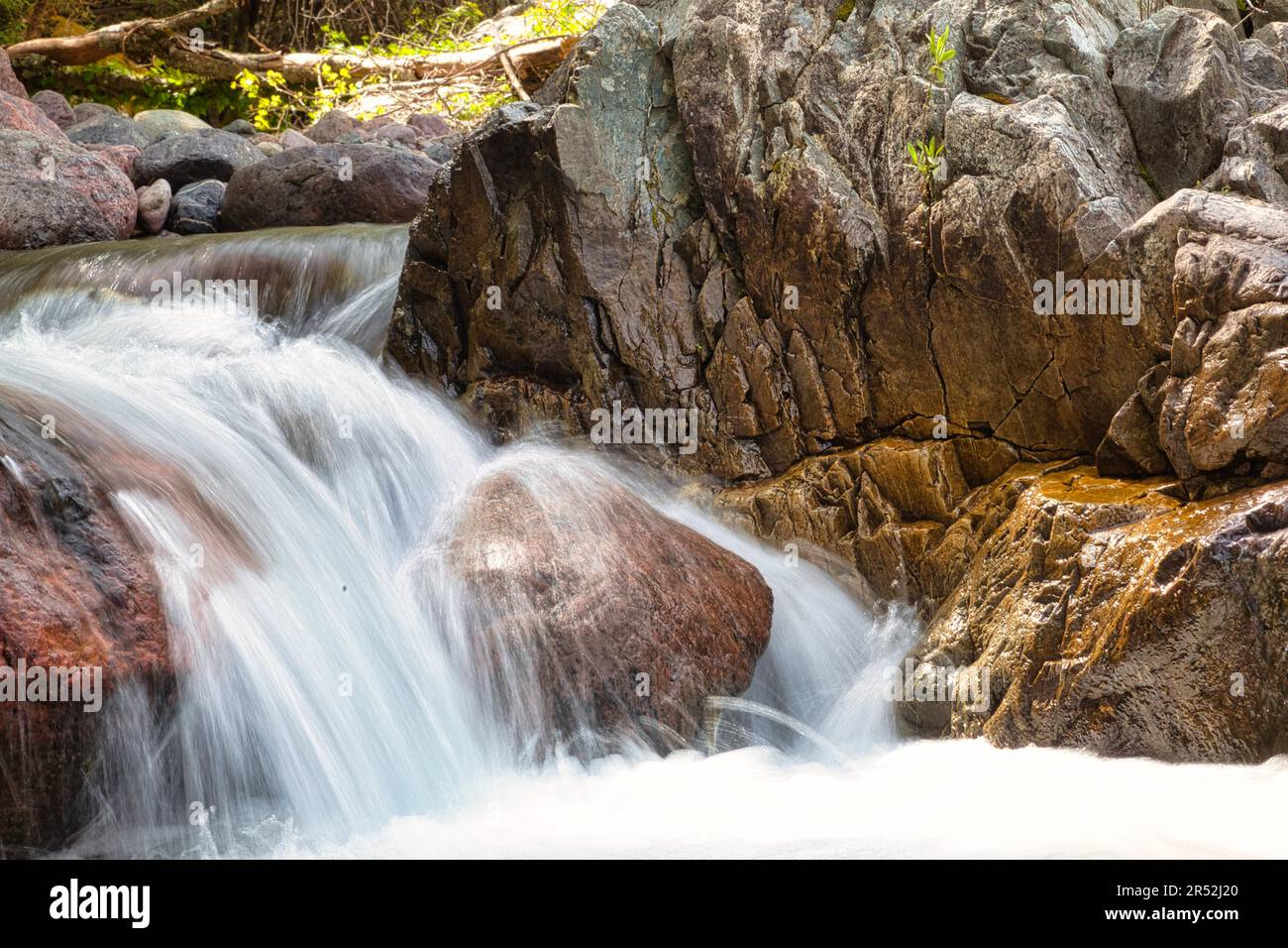Small rapids in the Golo river, Caluccia, Corsica, France Stock Photo ...