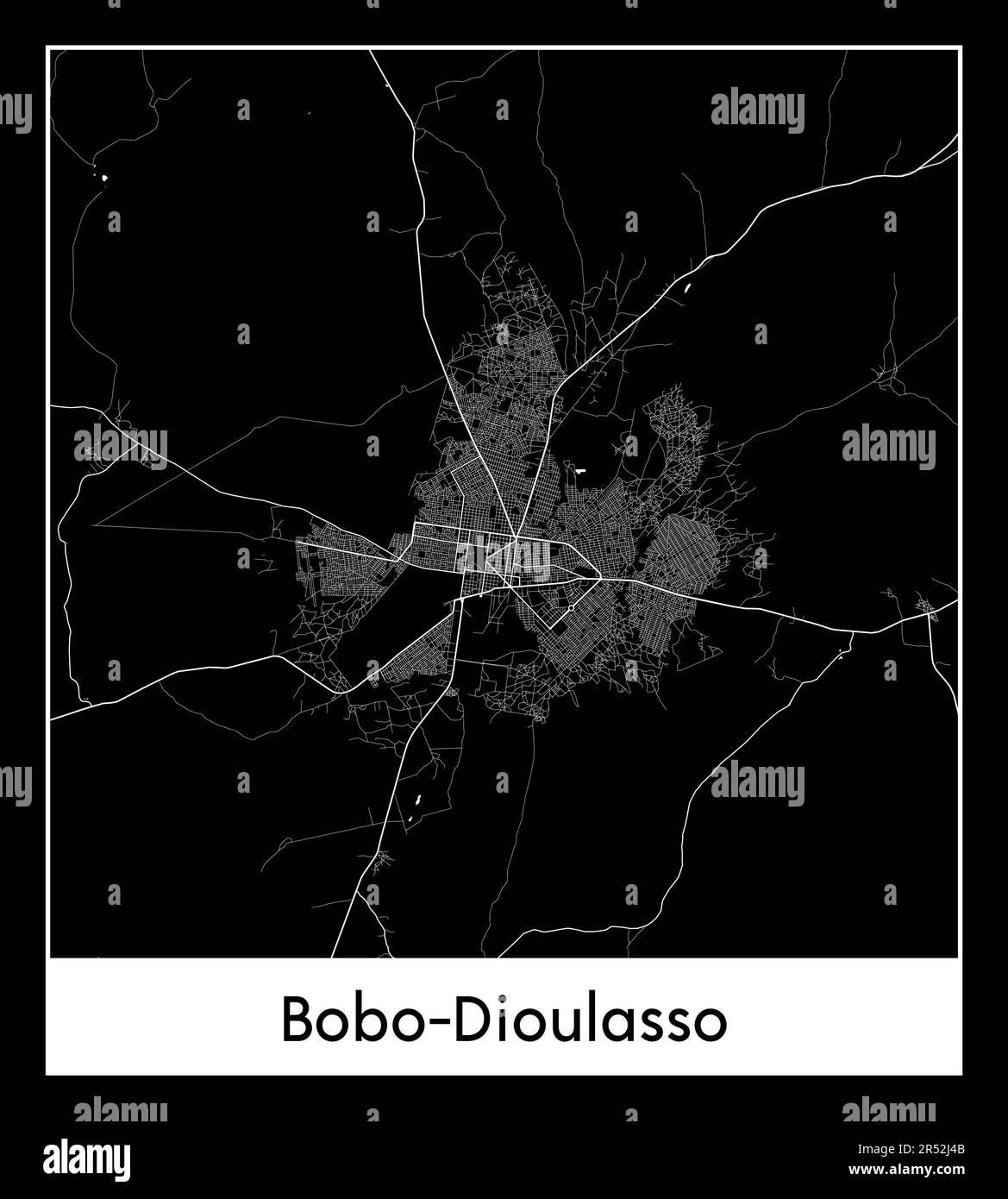 Bobo dioulasso map hi-res stock photography and images - Alamy