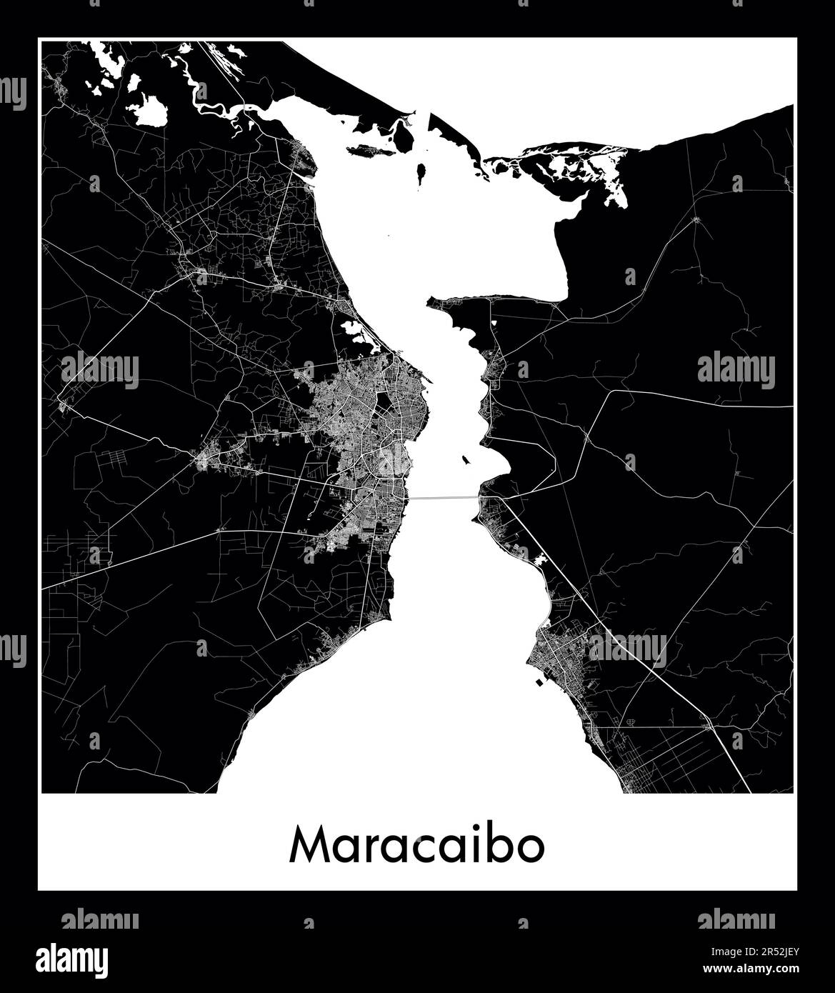 Maracaibo map hi-res stock photography and images - Alamy