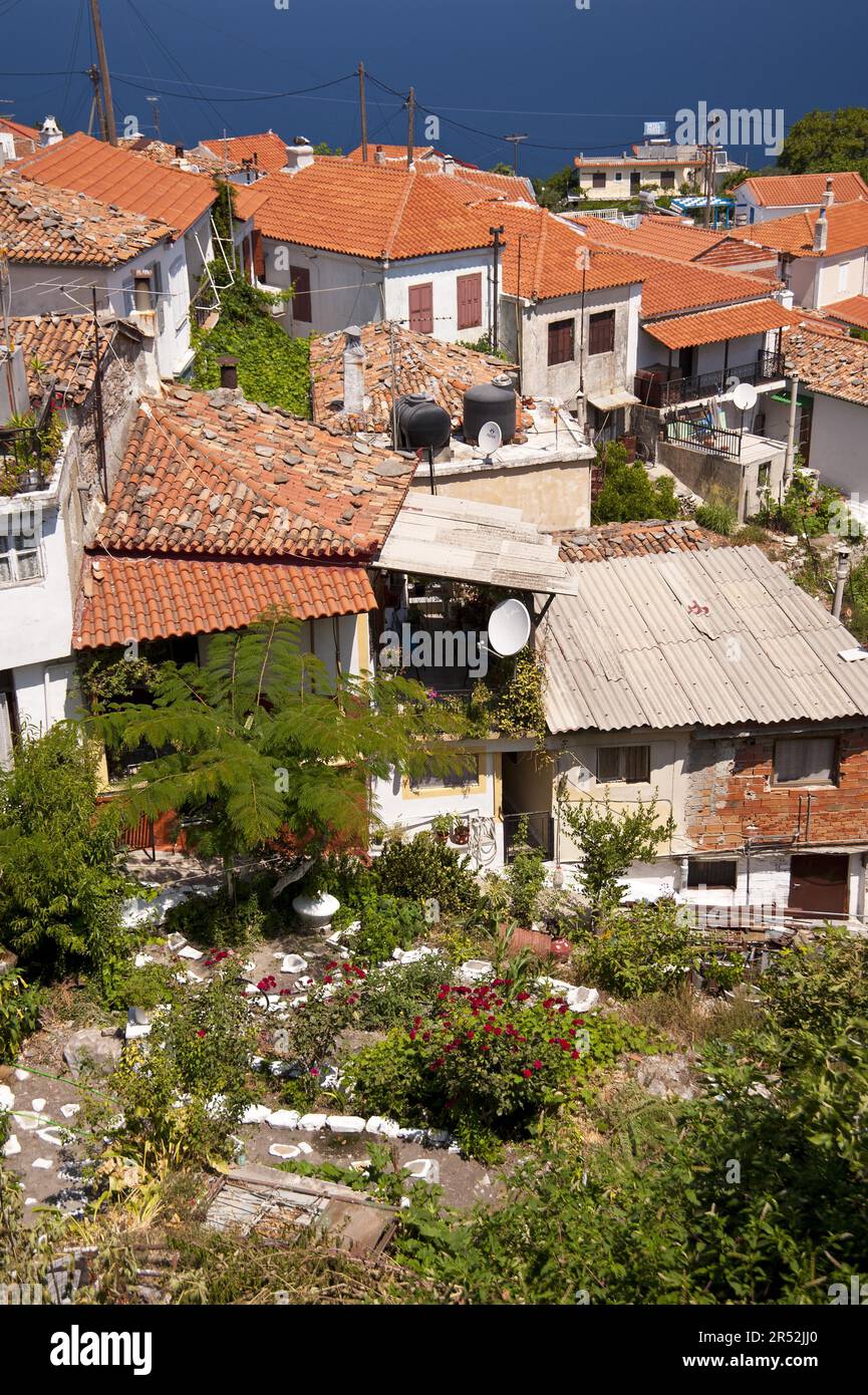 Village on Samos Stock Photo - Alamy