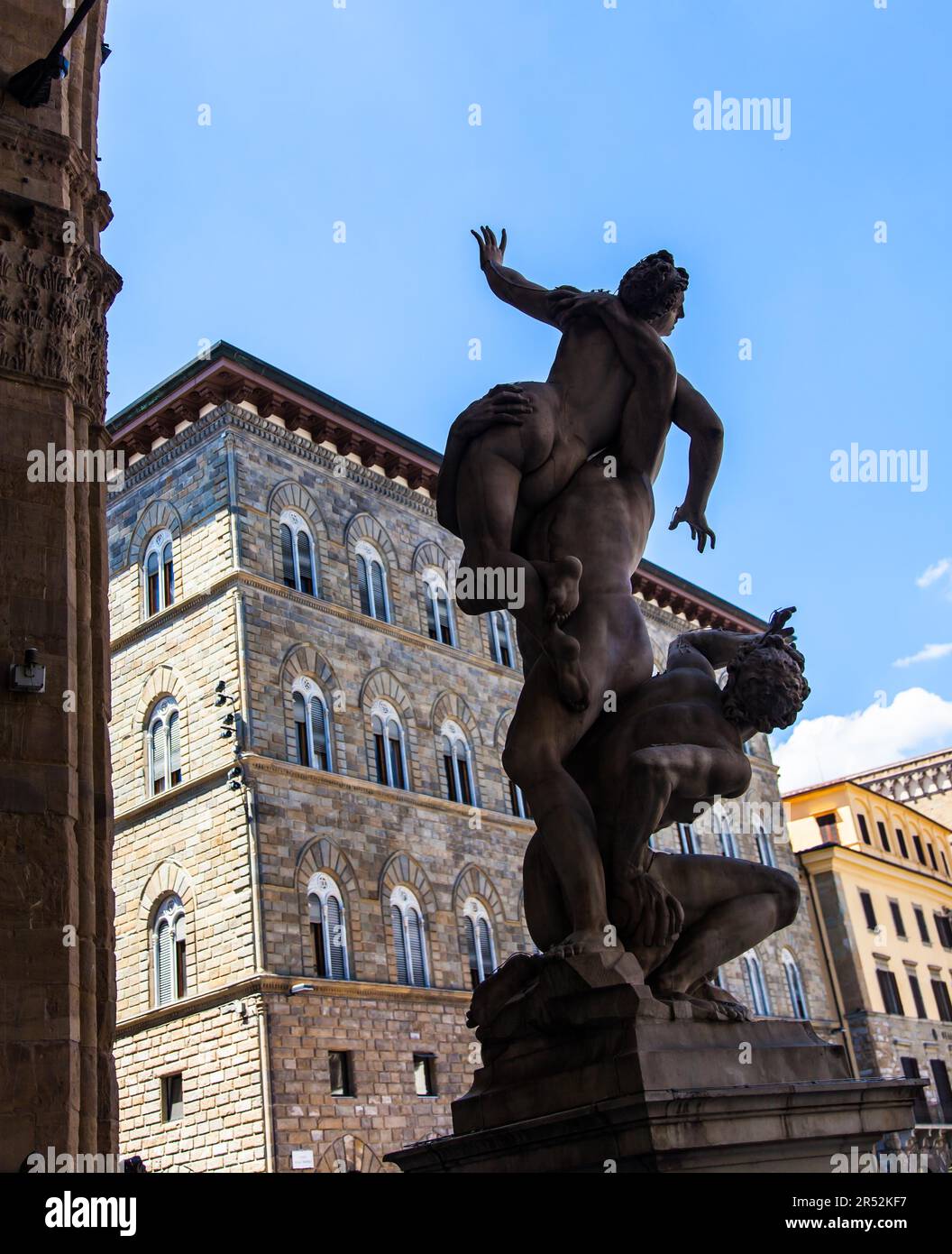 Famous statue in Signoria Square (Piazza della Signoria), Florence ...