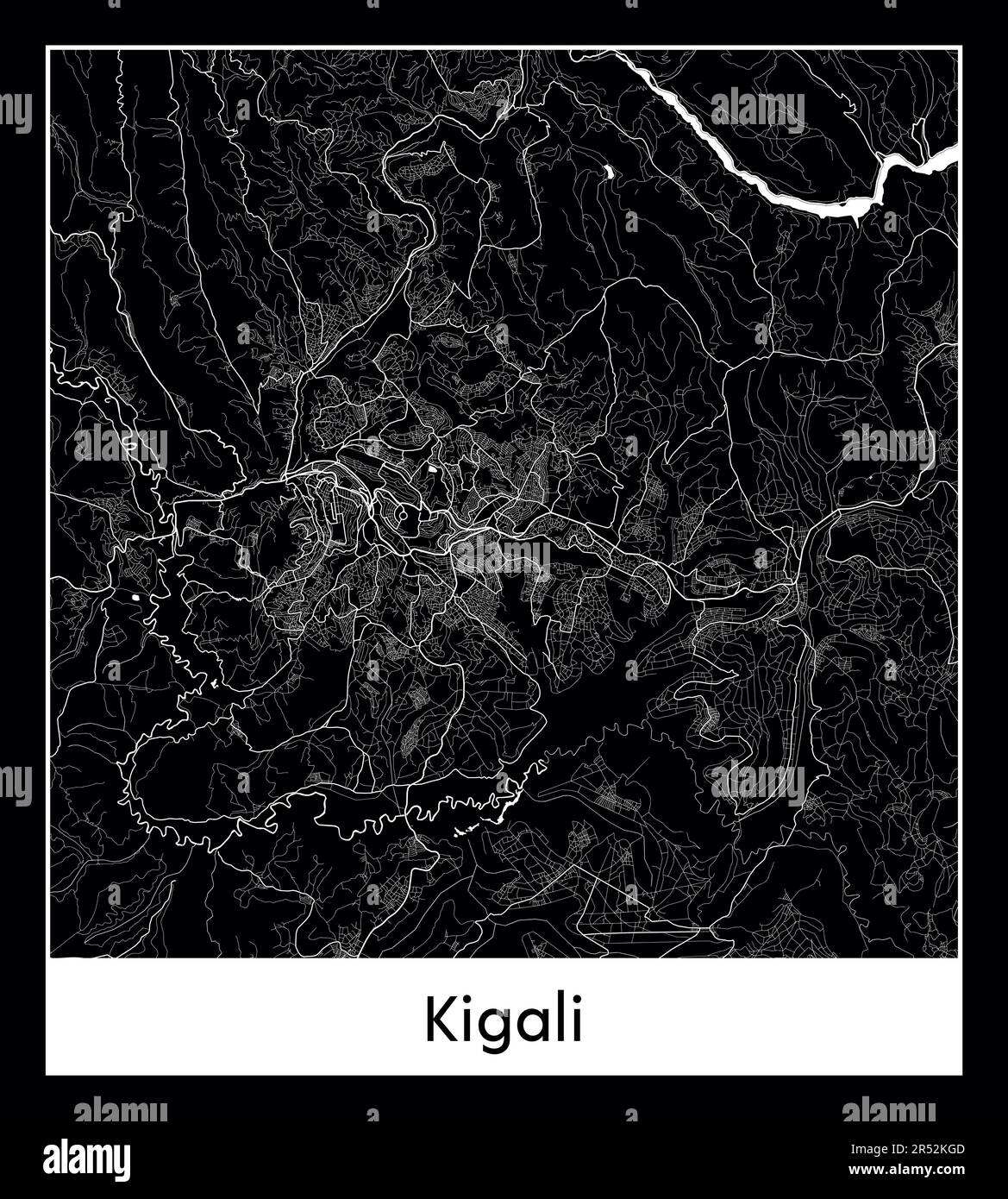 Map of kigali Stock Vector Images - Alamy
