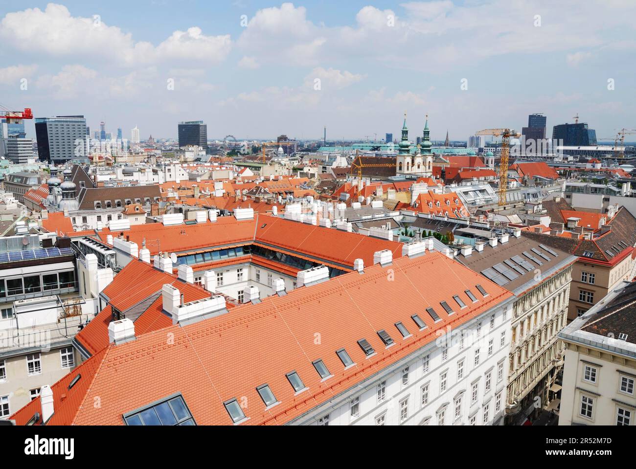 Aerial view of vienna city skyline, hi-res stock photography and images ...