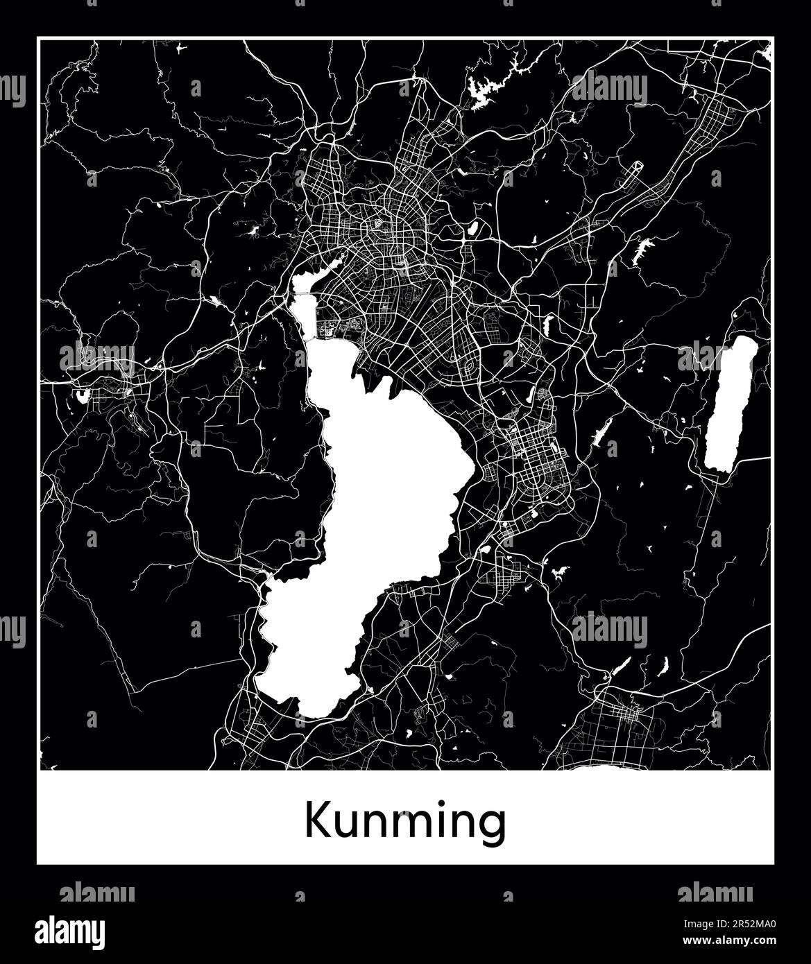 Map of kunming hi-res stock photography and images - Alamy