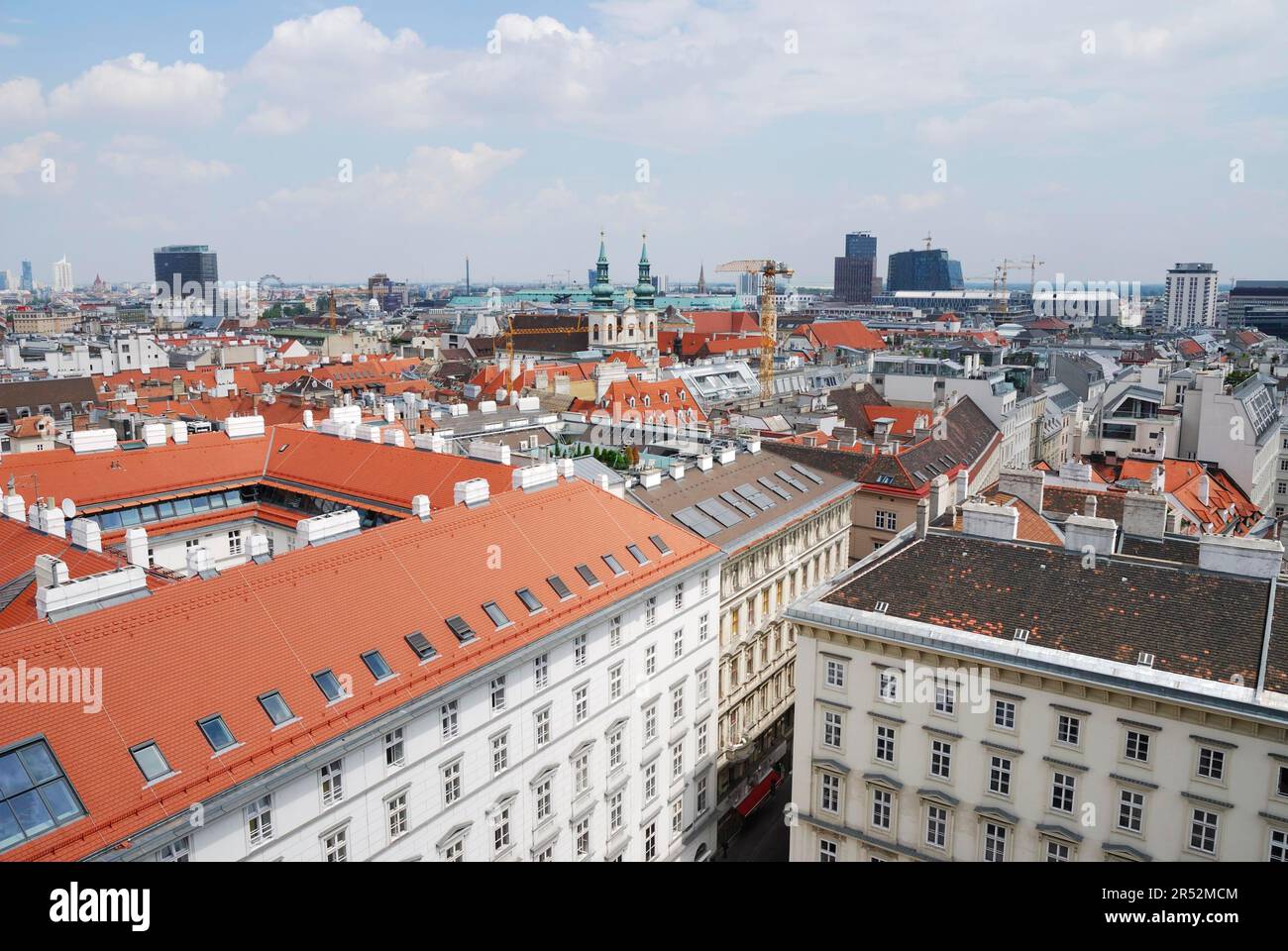 Aerial view of vienna city skyline, hi-res stock photography and images ...