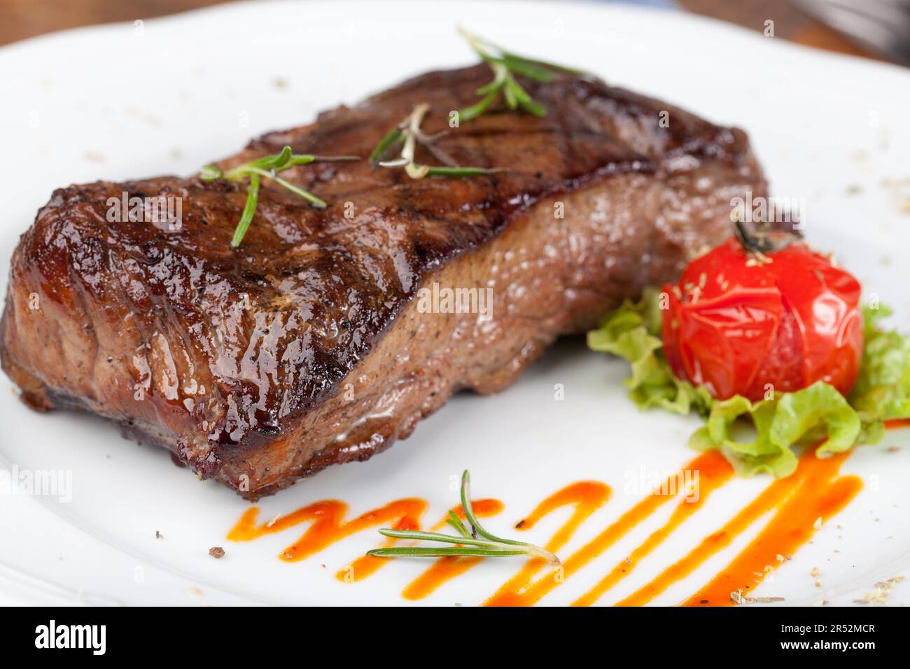 Grilled sirloin steak Stock Photo - Alamy