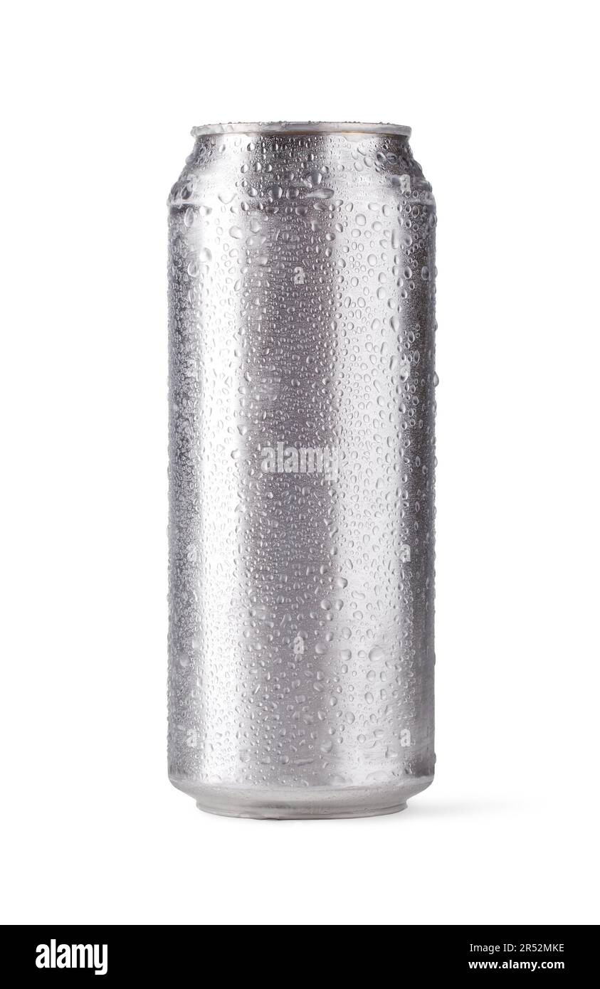 Metallic beer can on Cut Out Stock Images & Pictures - Alamy