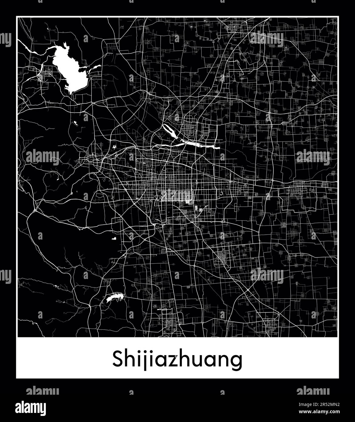 Shijiazhuang map vector hi-res stock photography and images - Alamy