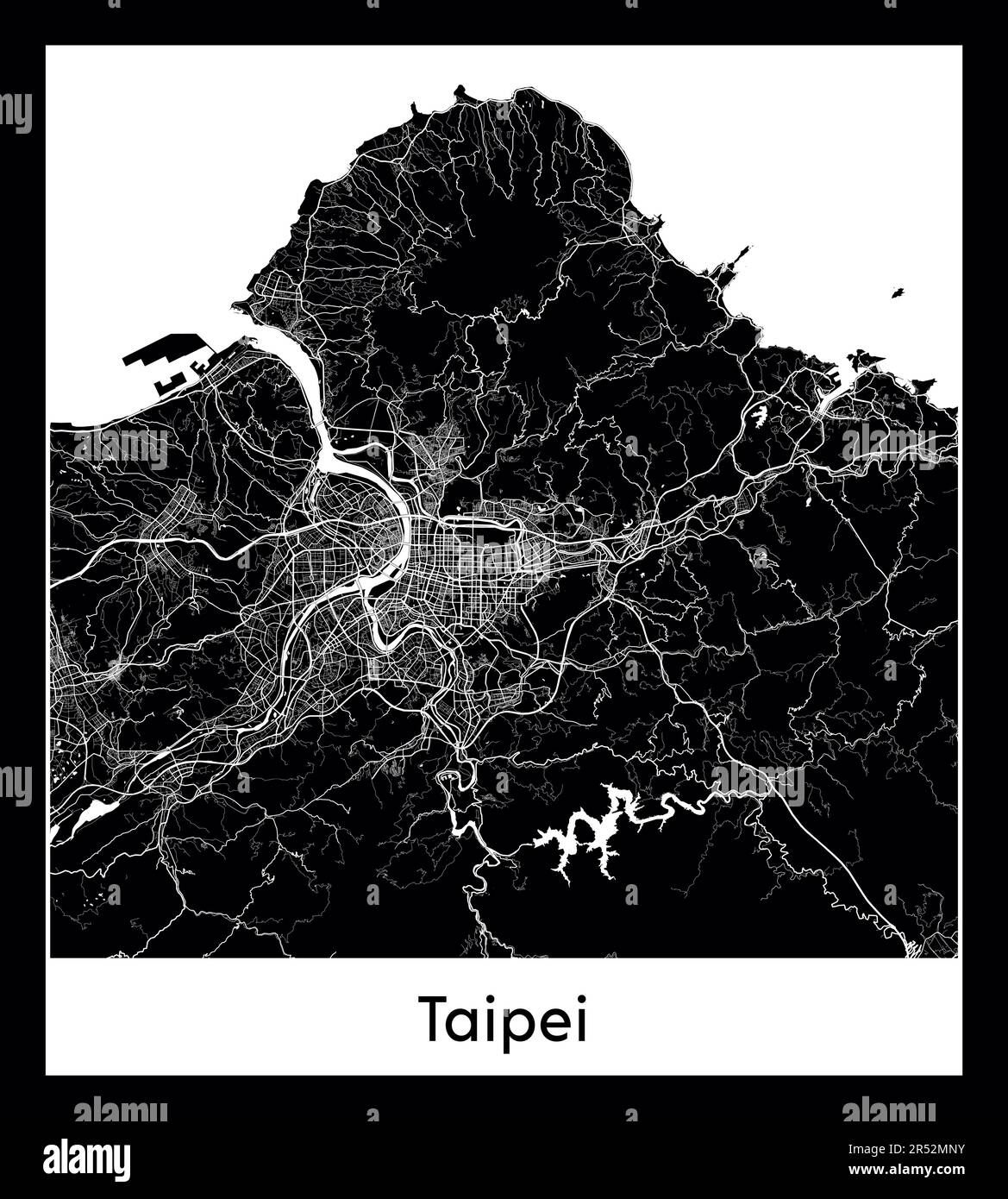 Map of taipei hi-res stock photography and images - Alamy