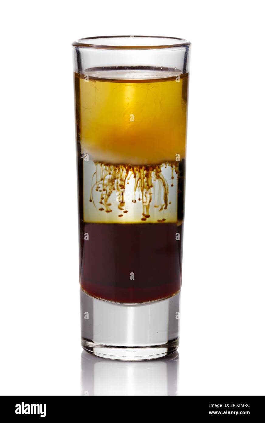 Shot drink cocktail isolated on white background Stock Photo - Alamy