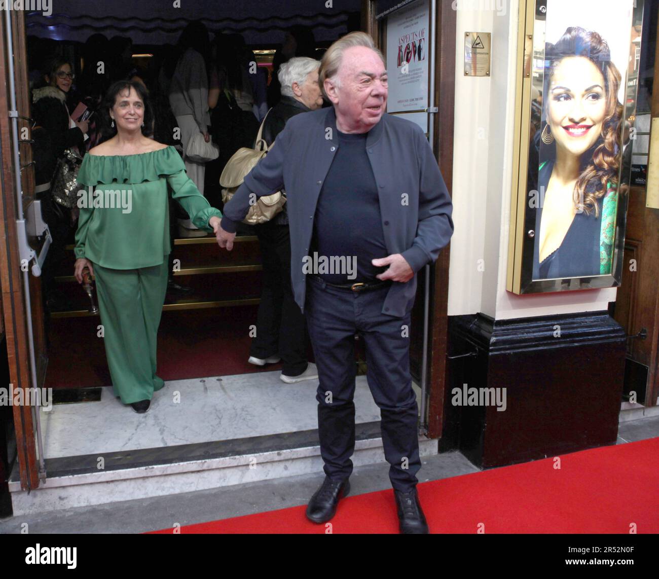 London, UK. Nica Burns and Andrew Lloyd Webber at Aspects of Love ...