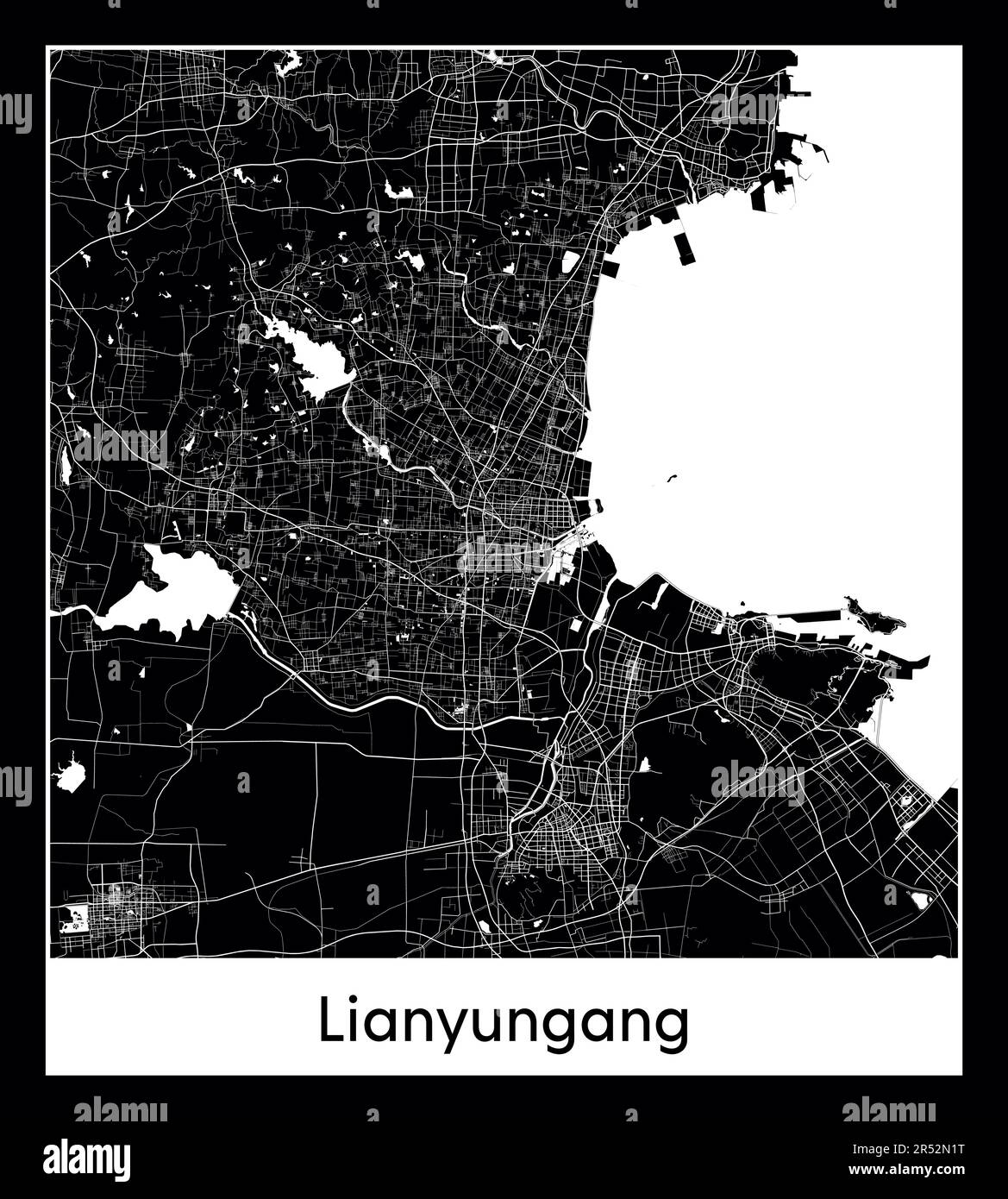 Lianyungang map hi-res stock photography and images - Alamy