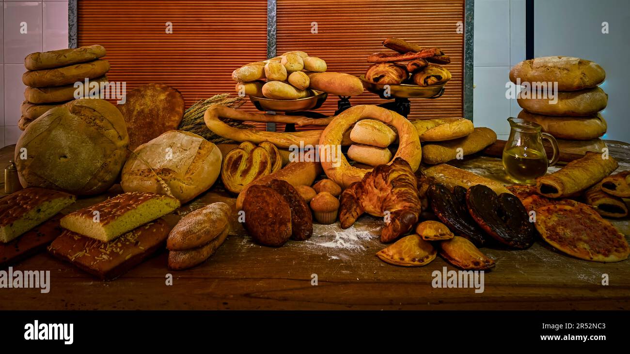 Bakery products and artisan pastry Stock Photo - Alamy