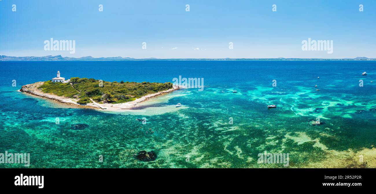 Alcanada Lighthouse in Mallorca, Spain, Europe Stock Photo - Alamy