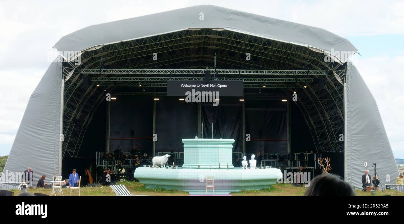 Neville Holt Opera marquee during Covid Stock Photo - Alamy