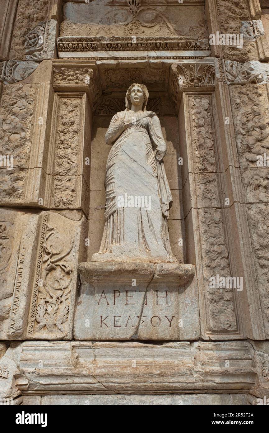Apeth statue, Ephesus, Celsus Library, Library of Celsus, Ephesus ...
