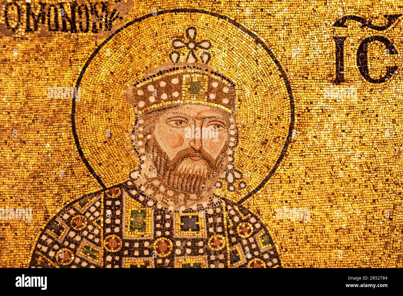 Deesis Wall Mosaic, Constantine IX Monomakhos, Hagia Sophia, today ...