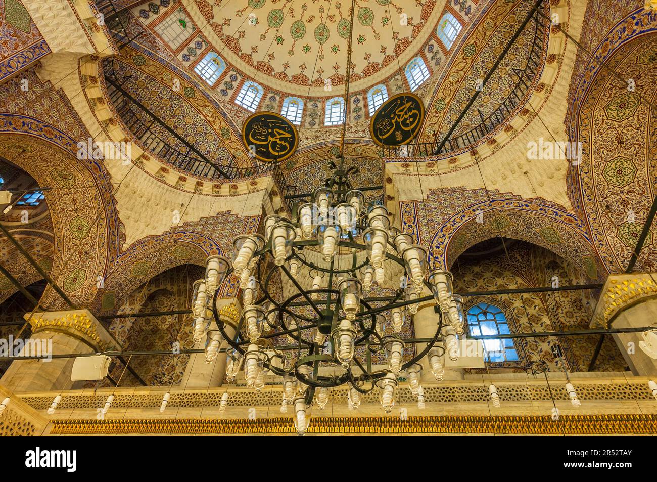 New Mosque, dome, domed roof, Istanbul, Old City, Turkey Stock Photo ...