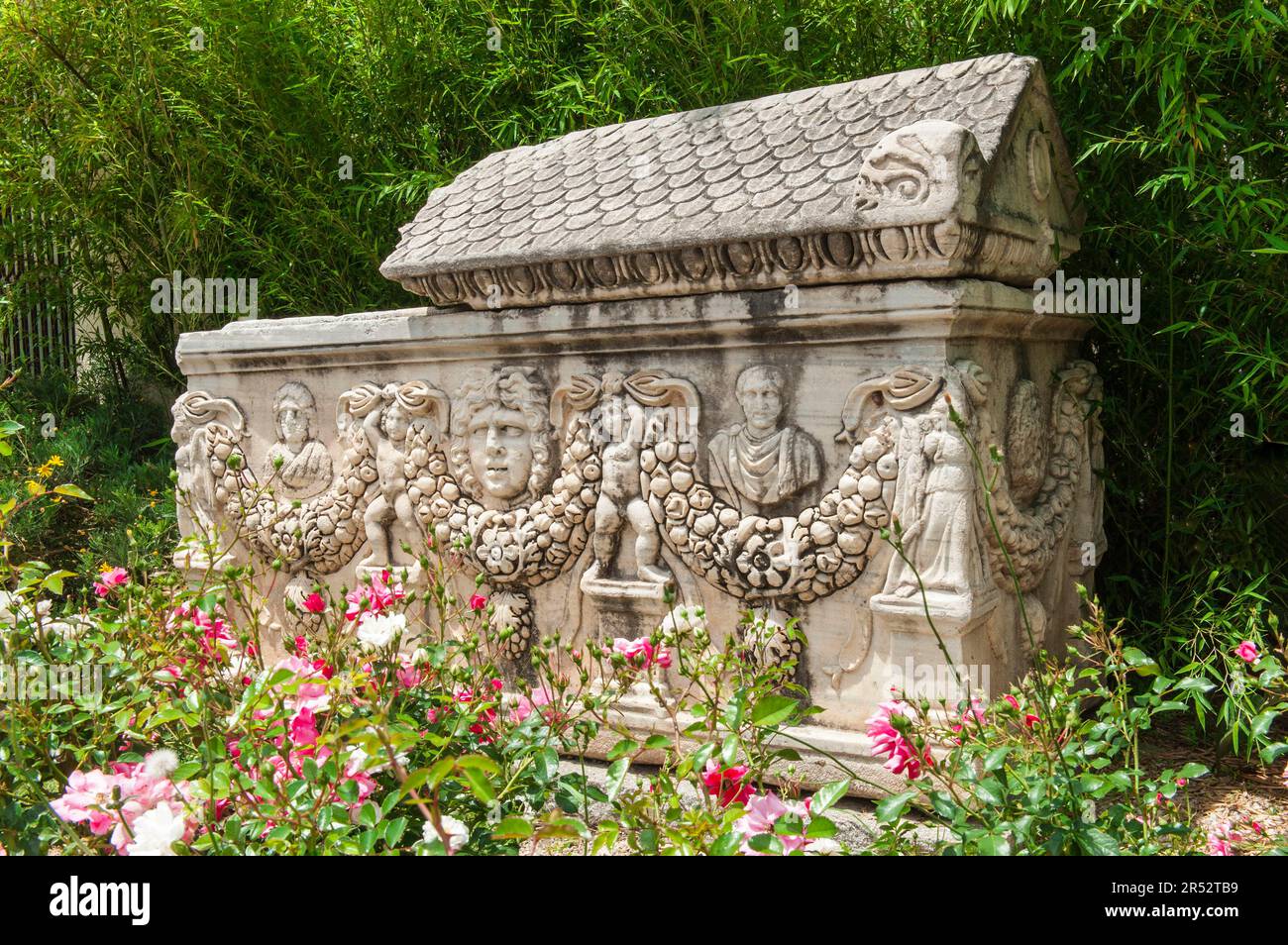Sarcophagus, coffin, Ephesus Museum, Selcuk, Izmir Province, Aegean Sea ...