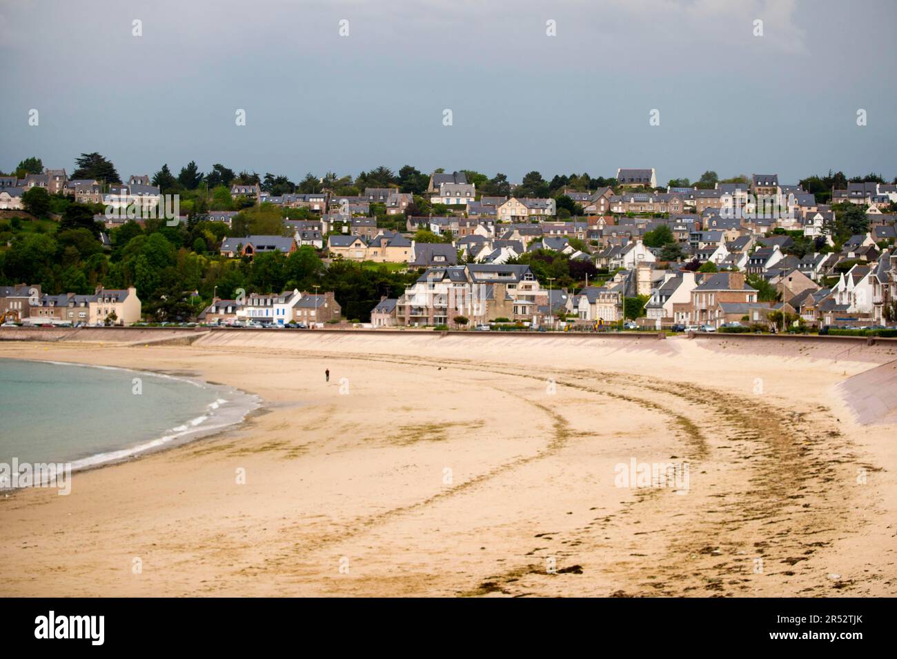 Beach, Erquy, Brittany, France Stock Photo - Alamy