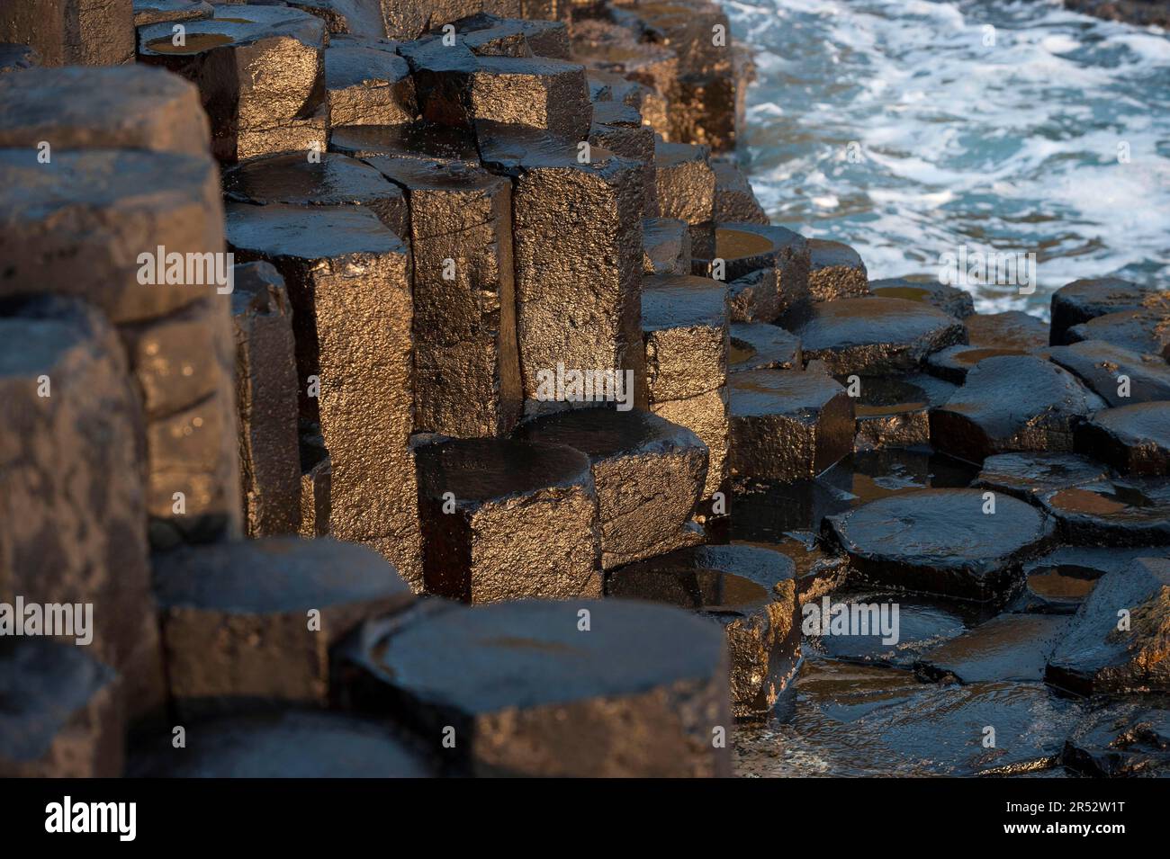 Basalt Rocks, Giant Causeway, Causeway Coast, Antrim, Northern Ireland ...