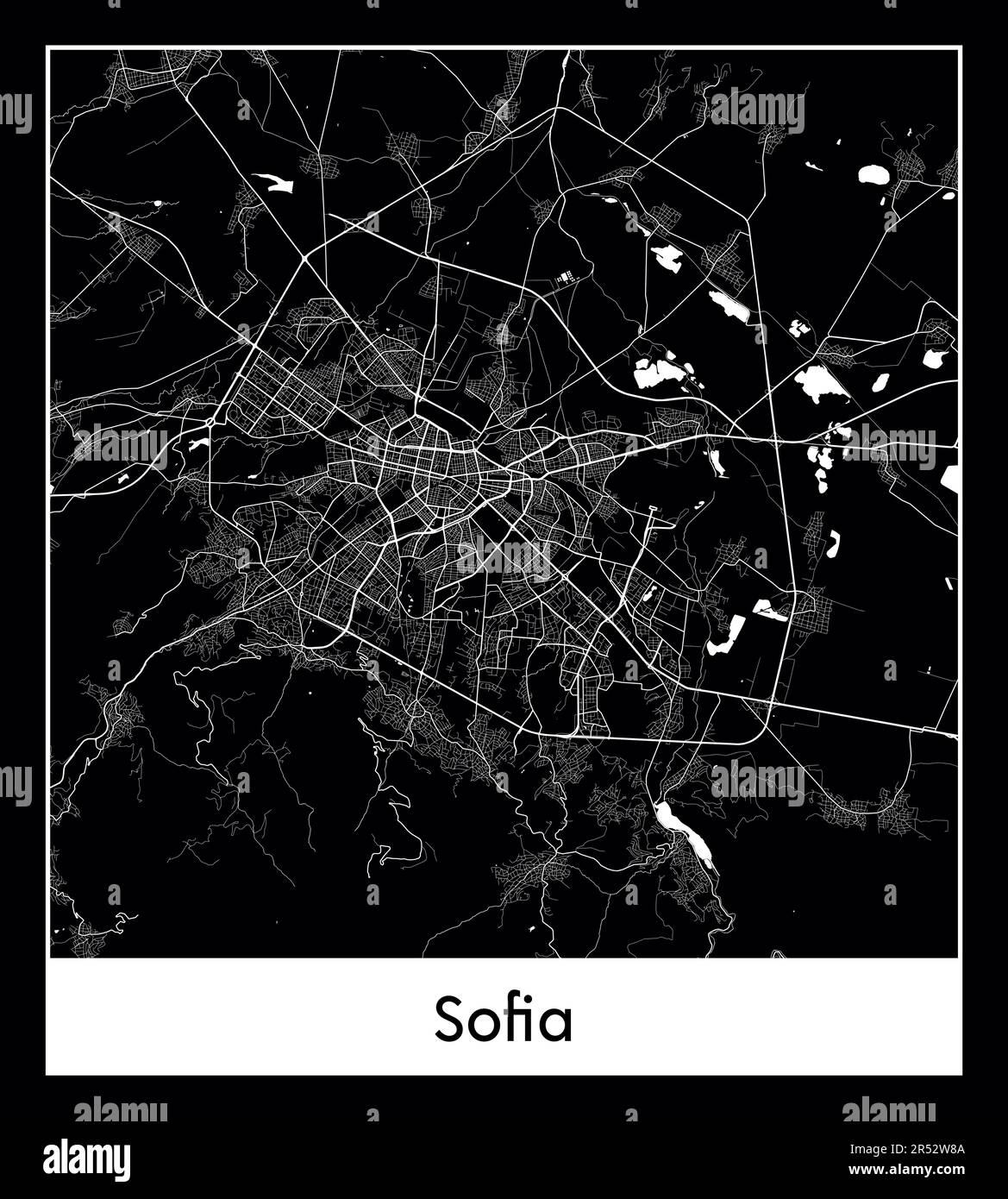 Minimal city map of Sofia (Bulgaria EuroMinimal city map of Sofia ... Minimal city map of Sofia (Bulgaria EuroMinimal city map of Sofia ...
