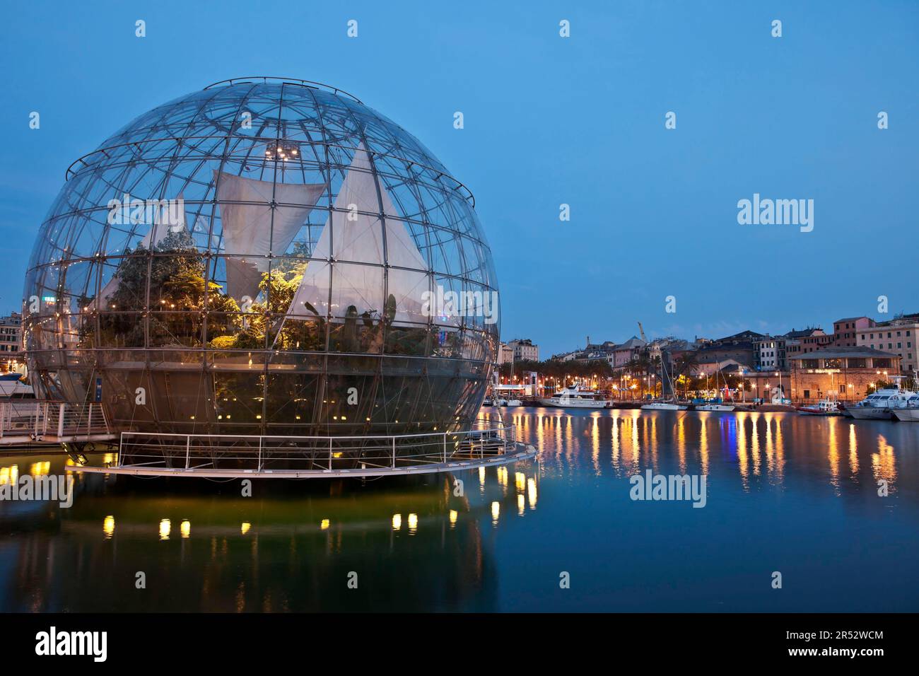 La Biosfera, Biosphere, Porto Antico, Genoa, Liguria, Glass Sphere ...