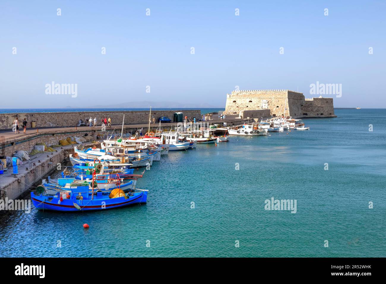 Venetian Fortress, Harbour, Iraklio, Crete, Heraklion, Greece Stock ...