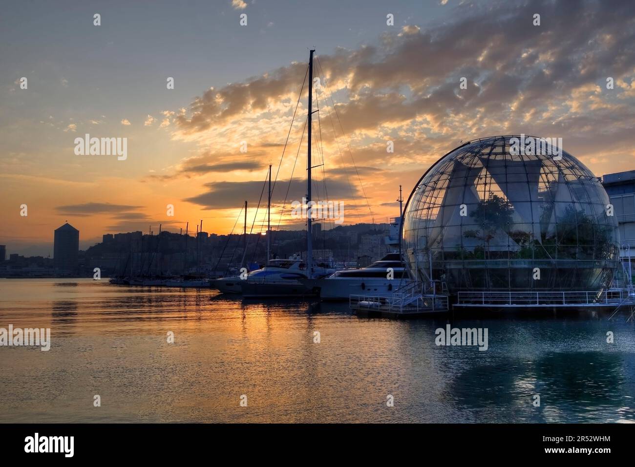 La Biosfera, Biosphere, Porto Antico, Genoa, Liguria, Glass Sphere ...
