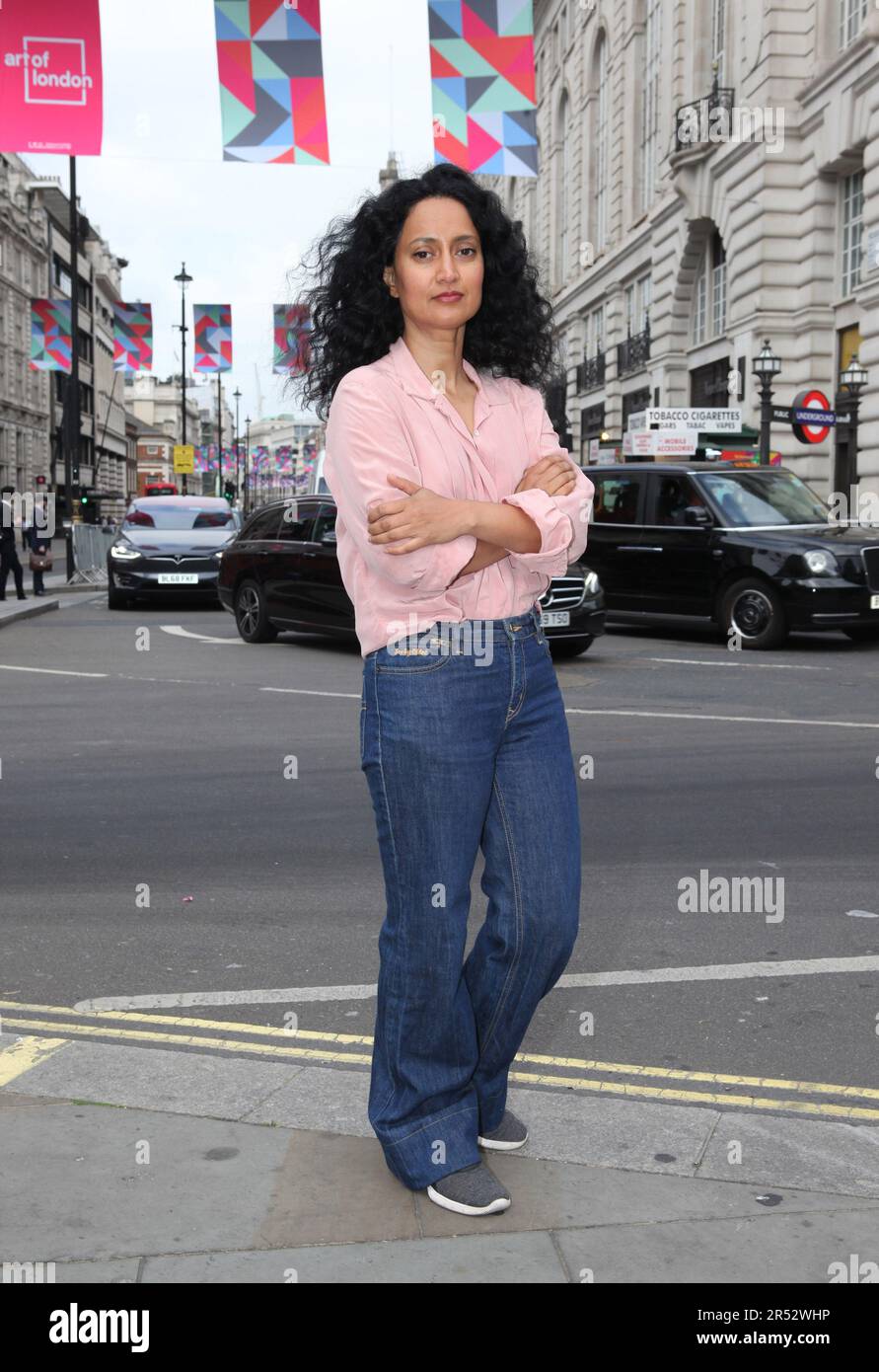 London.UK. Royal Academician Rana Begum marks the launch of Art of ...