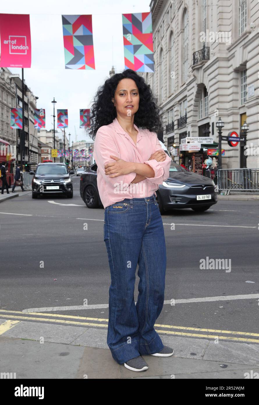 London.UK. Royal Academician Rana Begum marks the launch of Art of ...