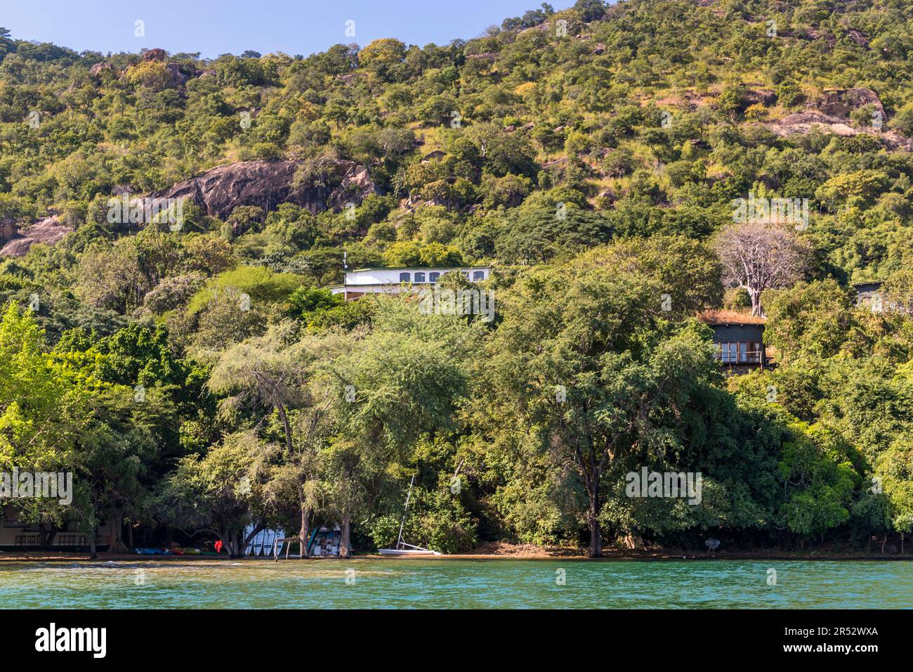 Villa on the shore of Lake Malawi, Cape Maclear, Pumulani Lodge in Lake ...
