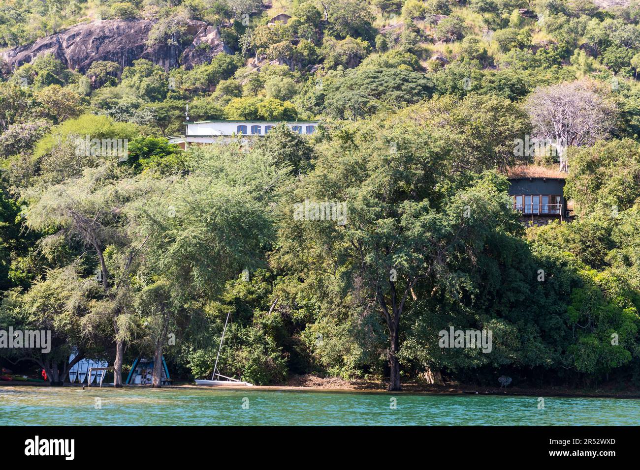 Pumulani Luxury Beach Lodge - Robin Pope Safaris. Kasankha, Malawi. Villa on the shore of Lake ...
